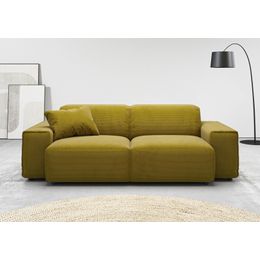 2,5-Sitzer Home Affaire "Glimminge auch in Breitcord, Feincord + Easy care-Bezug", gr&uuml;n (pistazie), B:214cm H:71cm T:101cm, 95% Polyester, 5% Nylon, Sofas, 2 5-Sitzer, besondere Kedern&auml;hte, Zierkissen