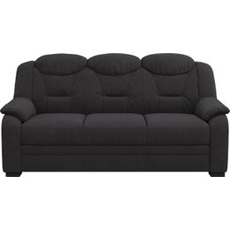 3-Sitzer COTTA "Marcus", schwarz, B:189cm H:99cm T:99cm, 100% Polyester, Sofas, 3-Sitzer, Sofa mit hoher R&uuml;ckenlehne