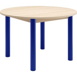 Esstisch Tom Tailor HOME "COLOR TABLE", light oak 05, cobalt blau 04, light oak 05, B:120cm H:76cm T:120cm, Tische, Esstisch, Esstisch, 4-Fu&szlig;, 3 Gr&ouml;&szlig;en, 3 Dekorfarben, 4 Fu&szlig;farben, ABS-Kante