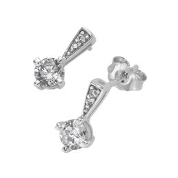 Paar Ohrstecker Firetti "Schmuck Geschenk Silber 925 Ohrschmuck Ohrringe Solit&auml;r-Optik", silberfarben, kristallwei&szlig;, kristallwei&szlig;, Ohrringe, Damen, Silber 925 (Sterlingsilber), Paar Ohrstecker, mit Zirkonia (synth.)