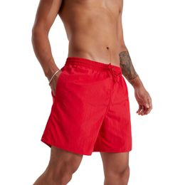Badeshorts Speedo "Mens Essential 16" Watershort", Herren, Gr. S, N-Gr, rot, Obermaterial: 100% Polyamid. Futter: 100% Polyester, Badehosen Badeshorts, mit seitlichem Taschenentw&auml;sserungssystem
