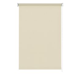 Seitenzugrollo Gardinia "Seitenzug-Rollo Verdunklung", beige (creme), B:100cm H:180cm, Polyester, Rollos, Seitenzugrollo, lichtundurchl&auml;ssig