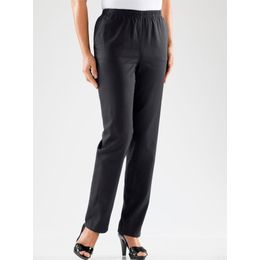 Schlupfjeans Classic Basics, Damen, Gr. 21, Kurzgr&ouml;&szlig;en, blau (marine), 100% Baumwolle, unifarben, lang, Jeans Schlupfjeans