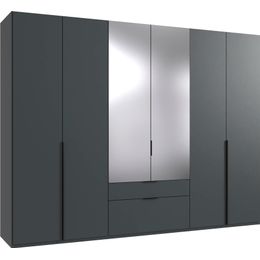 Dreht&uuml;renschrank wimex "Mugano", grafit, griffe schwarz, B:270cm H:208cm T:58cm, Holzwerkstoff, Schr&auml;nke, Dreht&uuml;renschrank, in vielen Breiten, 208 oder 236 cm hoch, Made in Germany