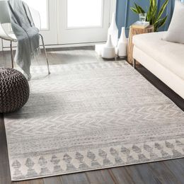 Teppich LIVABLISS "MYKONOS", wei&szlig;, B:200cm H:8mm L:275cm, Kunstfaser, Teppiche, Teppich, Skandi Design, Modern Boho Kurzflor Wohnzimmerteppich, Schlafzimmer