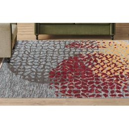 Teppich Kayoom "Dilan 400", rot, B:160cm H:5mm L:230cm, Polyester, Teppiche, Teppich