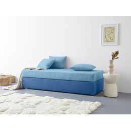 Polsterliege Maintal "Diana", blau, B:83cm L:203cm, Komplettbetten, Polsterliege