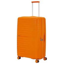 Hartschalen-Trolley American Tourister "FASTFORWARD, verschiedene Gr&ouml;&szlig;en und Farben", Damen, Gr. B/H/T: 50cm x 78cm x 30cm 108 l, radiant orange, Polypropylen, unifarben, Koffer Hartschalen-Trolley, Hartschalen-Koffer personalisierbar TSA-Schloss Volumenerweiterung