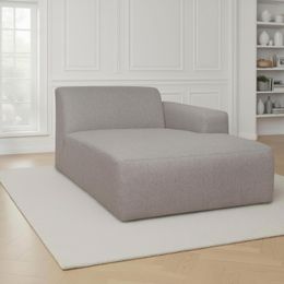 Recamiere OTTO HOME "Koa, Sofamodul, passend zur Serie KOA", grau (warm grau), B:114cm H:73cm T:159cm, 62% Polypropylen, 32% Polyester, Sofas, Recamiere, in Webstoff, weicher Lounge-Sitzkomfort