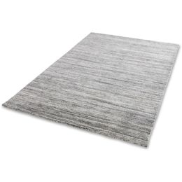Sch&ouml;ner Wohnen Kollektion Wollteppich "Elara 6025", grau (anthrazit), B:70cm H:15mm L:140cm, Wolle, SCH&Ouml;NER WOHNEN-KOLLEKTION, Teppiche, Wollteppich, handweb, Wolle, nat&uuml;rlich, Wohnzimmer, Sch&ouml;ner Wohnen Kollektion