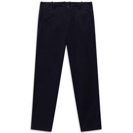 Chinohose Bugatti "Tapered Fit", Herren, Gr. 33, L&auml;nge 30, 390, marine, 98% Baumwolle, 2% Elasthan, unifarben, gerade, unten schmal, Hosen Chinohose, aus Baumwoll-Stretch