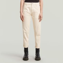 G-Star Raw Chinohose G-STAR "Kate Chino Boyfriend", Damen, Gr. 31, L&auml;nge 32, beige (linen), Web, Obermaterial: 97% Baumwolle, 3% Elasthan, unifarben, bequem lang, Hosen Chinohose