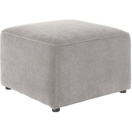 Hocker Home Affaire "Sundstrup", grau (hellgrau), B:70cm H:47cm T:70cm, 100% Polyester, Hocker, Hocker, Modulserie, individuelle Zusammenstellung