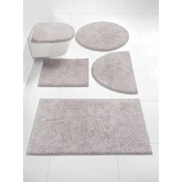 Badematte Grund Gr. 2, grau, rechteckig (60cm x 60cm ) WC-Vorleger rechteckig, 1 Stk., Badematten, Badematte