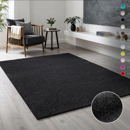 Hochflor-L&auml;ufer Sanat "LOCA" Gr. 12, schwarz, B:80cm H:30mm L:250cm, Kunstfaser, Teppiche, Hochflor-L&auml;ufer, Wohnzimmer, Langflor, Shaggy, Schlafzimmer