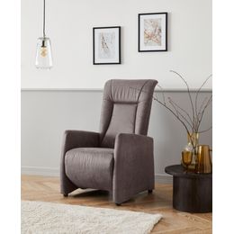 Sit & More TV-Sessel SIT & MORE "Melissa", grau (anthrazit), B:71cm H:113cm T:85cm, 100% Polyester, Sessel, TV-Sessel, wahlweise elektrisch oder manuell verstellbar, optional Aufstehhilfe