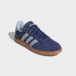 Sneaker adidas Sportswear "BREAKNET SLEEK", Damen, Gr. 42, dunkelblau, crystal sky, gum10, Leder, Synthetik, Schuhe Sneaker