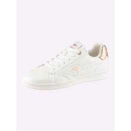Sneaker Kangaroos, Damen, Gr. 42, wei&szlig;, ros&eacute;, Lederimitat, Schuhe Sneaker