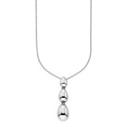 Kette mit Anh&auml;nger Bruno Banani "Schmuck Geschenk Silberkette mit Anh&auml;nger", silberfarben, Halsketten, Damen, Silber 925 (Sterlingsilber), L: 45 B: 1mm, Kette mit Anh&auml;nger, B:1mm
