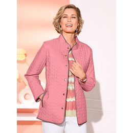 Steppjacke Classic Basics, Damen, Gr. 50, rosa (flamingo), 100% Polyester, Wattierung:100% Polyester, unifarben, Jacken Steppjacke