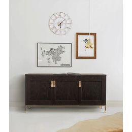 Sideboard WOODMAN "Parlan", braun (dunkelbraun), B:150cm H:75cm T:44cm, Sideboards, Sideboard, Kommode, Soft-Close, Breite 150 cm, FSC