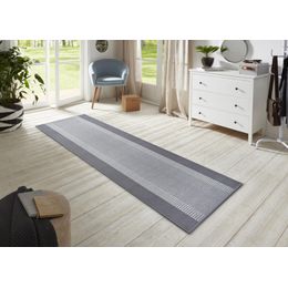 Teppich Hanse Home "Band", grau (hellgrau), B:80cm H:9mm L:300cm, Kunstfaser, Teppiche, Teppich, Kurzflor, weich, L&auml;ufer Gr&ouml;&szlig;en, Wohnzimmer, Schlafzimmer, Esszimmer