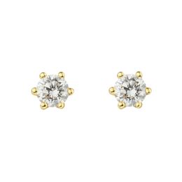 Paar Ohrstecker ONE ELEMENT "0.25 ct Diamant Brillant Ohrringe Ohrstecker aus 585 Gelbgold", gold, Ohrringe, Damen, Gelbgold 585, Paar Ohrstecker