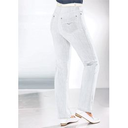 5-Pocket-Jeans Casual Looks, Damen, Gr. 88, Langgr&ouml;&szlig;en, wei&szlig;, 98% Baumwolle, 2% Elasthan, unifarben, lang, Jeans 5-Pocket-Jeans