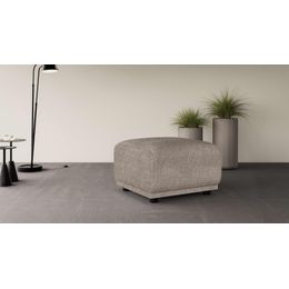 Polsterhocker Home Affaire "TAMMO", grau (taupe), B:70cm H:45cm T:70cm, 100% Polyester, Hocker, Polsterhocker, passend zur Serie, auch in Cord und Boucl&eacute;