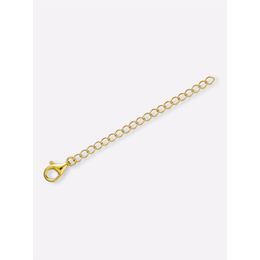 Gliederkette Lady, silber (silber vergoldet 925), Halsketten, Damen, 7, Metall, L: 7, Gliederkette