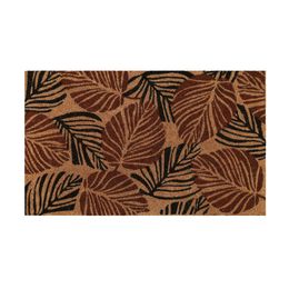 Fu&szlig;matte Wecon Home "Jungle Mat", rot (natur,rotbraun), B:45cm H:18mm L:75cm, Kokos, Teppiche, Fu&szlig;matte, rutschfest, robust, innen, Au&szlig;enbereiche &uuml;berdacht, schwer
