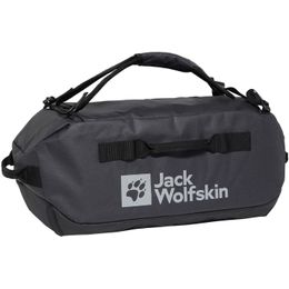 Reisetasche Jack Wolfskin "ALL-IN DUFFLE 35", M&auml;dchen, grau (phantom), Obermaterial: 100% Polyester, Taschen Reisetasche, 35 Liter Volumen, aus strapazierf&auml;higem und wasserdichtem Material