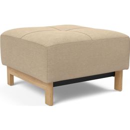 Polsterhocker INNOVATION LIVING &trade;, braun (moccha), B:65cm H:40cm T:65cm, 100% Polyester, Hocker, Polsterhocker, Pocket Spring Komfort, minimale Belastung f&uuml;r die Umwelt