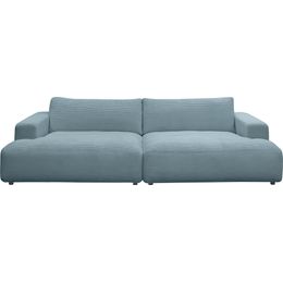 Loungesofa Musterring "Lucia", blau (petrol), B:292cm H:81cm T:147cm, Sofas, Loungesofa, Cord-Bezug, Breite 292 cm