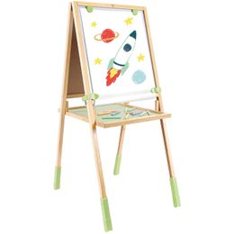 Standtafel HAPE "Multifunktions-Staffelei", bunt, Tafeln, Baby, B/H/L: 94cm x 56cm, Holz teilmassiv, Kunststoff, Standtafel, aus Bambus, B:94cm H:56cm