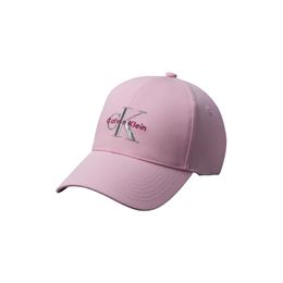 Baseball Cap Calvin Klein Jeans "MONOLOGO EMBROIDERY BASEBALL HAT", Damen, french orchid, Web, Baumwolle, unifarben, Caps Baseball Cap, Mit festem Schirm