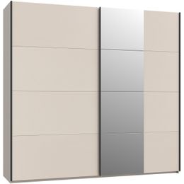 Schwebet&uuml;renschrank FORTE "Ingalil", beige (sand), B:220,1cm H:210,5cm T:61,2cm, Holzwerkstoff, Schr&auml;nke, Schwebet&uuml;renschrank, H&ouml;he 2,10 mtr., stehende Montage