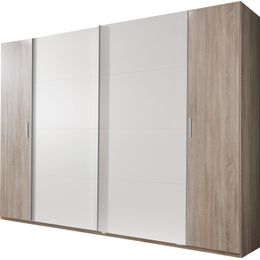 Schwebet&uuml;renschrank wimex "Lotto", wei&szlig; (struktureichefarben hell, wei&szlig;), B:225cm H:210cm T:65cm, Schr&auml;nke, Schwebet&uuml;renschrank