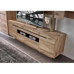 TV-Schrank Innostyle "BELLANO", braun (front: viking oak nature mdf, korpus: au&szlig;en viking oak nature nachbidlungen, innen graphit nachbildung), B:205cm H:63cm T:44cm, Dekorfolie, Holzwerkstoff, MDF, Schr&auml;nke, TV-Schrank, Viking Oak Nature