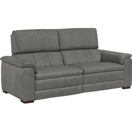 2,5-Sitzer Egoitaliano "Capucine", grau (steingrau), B:200cm H:99cm T:97cm, Sofas, 2 5-Sitzer, wahlweise mit elektrisch oder manuell verstellbarer Relaxfunktion