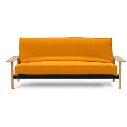 Schlafsofa INNOVATION LIVING &trade; "Balder Sofa, Bettfunktion, Relaxsofa, Design mit hohem Komfort", orange (burned curry), B:230cm H:92cm T:100cm, 100% Polyester, Sofas, Schlafsofa, R&uuml;ckenlehne 3-fach verstellbar, Dauerschl&auml;fer