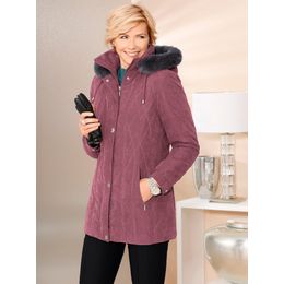 Winterjacke CLASSIC, Damen, Gr. 48, rot (rosenholz), 85% Polyester, 15% Polyamid, unifarben, Jacken Winterjacke