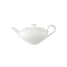 Villeroy & Boch Teekanne VILLEROY & BOCH "Teekanne Anmut Platinum No.1 800 ml wei&szlig;", wei&szlig;, Kannen, Teekanne