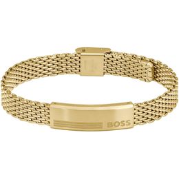 Armband BOSS "ALEN", gold (gelbgoldfarben), Armb&auml;nder, Herren, 20cm, Edelstahl, Armband, mit Emaille