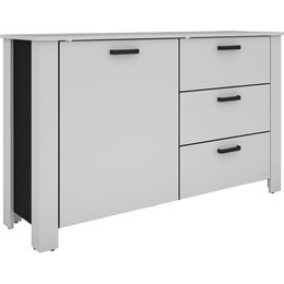 Sideboard ByLiving "Faro", wei&szlig;, B:140cm H:84cm T:40cm, FSC-zertifizierter Holzwerkstoff, Sideboards, Sideboard, moderne Kommode in verschiedenen Farben verf&uuml;gbar, 140cm.