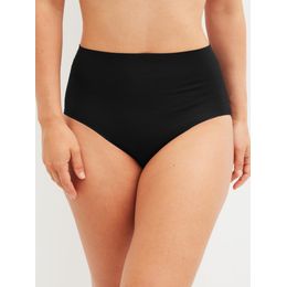 High-Waist-Slip Calida "Natural Skin", Damen, Gr. L (48/50), schwarz c2c, Interlock, Obermaterial: 83% Modal (TENCEL&trade;), 17% Elasthan, k&ouml;rpernah, Unterhosen High-Waist-Slip, mit hohem Bund, flache Abschl&uuml;sse, Interlock-Qualit&auml;t