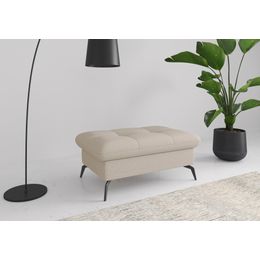 Sit & More Polsterhocker SIT & MORE "Amica", creme, B:102cm H:47cm T:69cm, 95% Polyester, 5% Polyamid, Hocker, Polsterhocker, mit Stauraum
