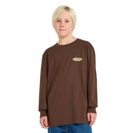 Langarmshirt Billabong "Orbit Arch", Jungen, Gr. 8(125-130cm), schwarz cedar, Obermaterial: 100% Walkfrottier;, Shirts Langarmshirt
