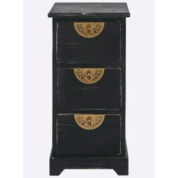 Kommode HEINE HOME, schwarz, B:30cm H:60cm T:25cm, Sideboards, Kommode