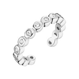 Ohrklemme Firetti "Schmuck Geschenk Silber 925 Ear Cuff", silber (silberfarben, kristallwei&szlig;, kristallwei&szlig;), Ohrringe, Damen, Silber 925 (Sterlingsilber), Ohrklemme, mit Zirkonia (synth.)